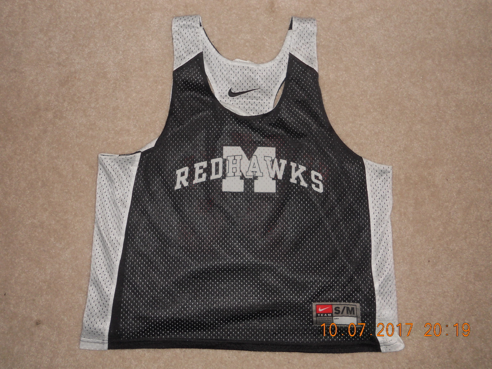 Marist Red Hawks Jersey Top REVERSible White Black Practice Style Nike ...