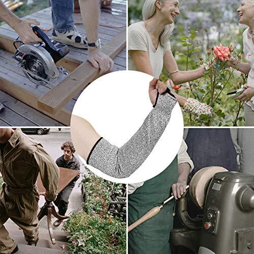 Cut Resistant Arm Work Protection Sleeves Level 5 Arm Guards to Prevent ...