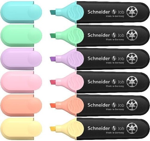 Schneider Textmarker Job Pastell, 6er Set | eBay