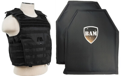 Level IIIA 3A | Body Armor Inserts | Bullet Proof Vest | Exp BLACK M ...