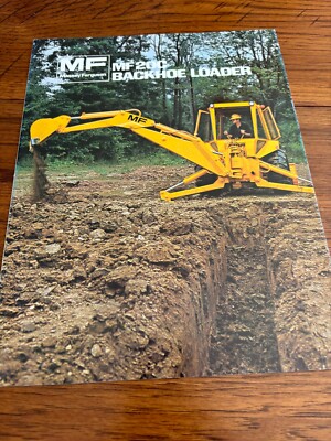 Massey Ferguson 20C Backhoe Loader Brochure FCC24 | eBay