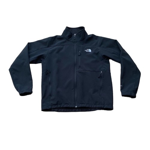 The North Face Mens Black Full Zip Soft Shell Windwall Jacket Size ...