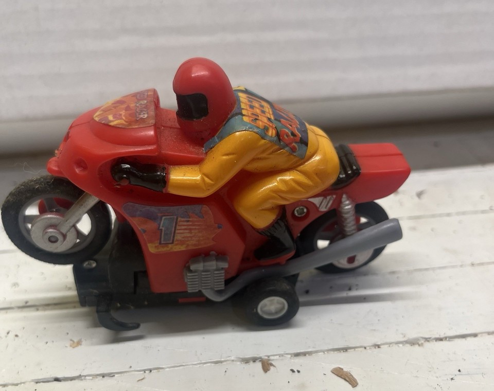 Vintage ATV Motorcycle Slot Car, Tested, 2 In Front Don’t Work, #S9 | eBay