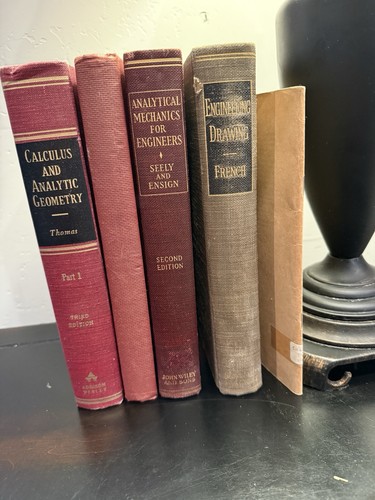 Vintage Engineering & Mathematics Textbooks Lot – Calculus, Mechanics ...