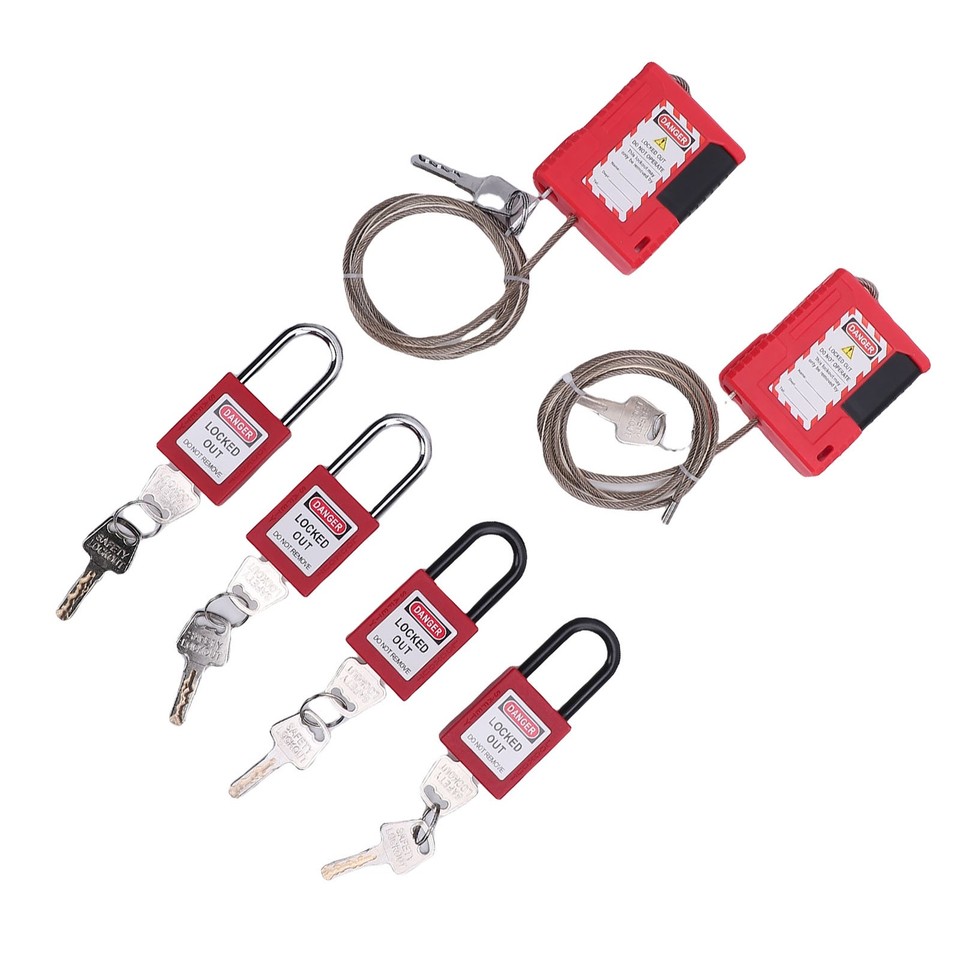 Safety Lockout Kit Multifunctional Rugged Electrical Lockout Tagout Kit ...