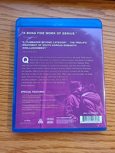 Right Now, Wrong Then, Grasshopper Film, Hong Sang-Soo (Blu-ray, 2015 ...