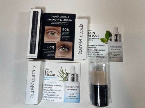 4pc Bare Minerals Samples | Skin Rescue Pure Smooth Serum + Mascara ...