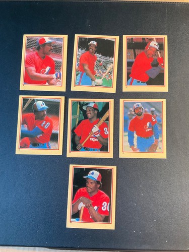 1984 Fleer Star Stickers Montreal Expos Team Set (7). NrMt. Raines ...