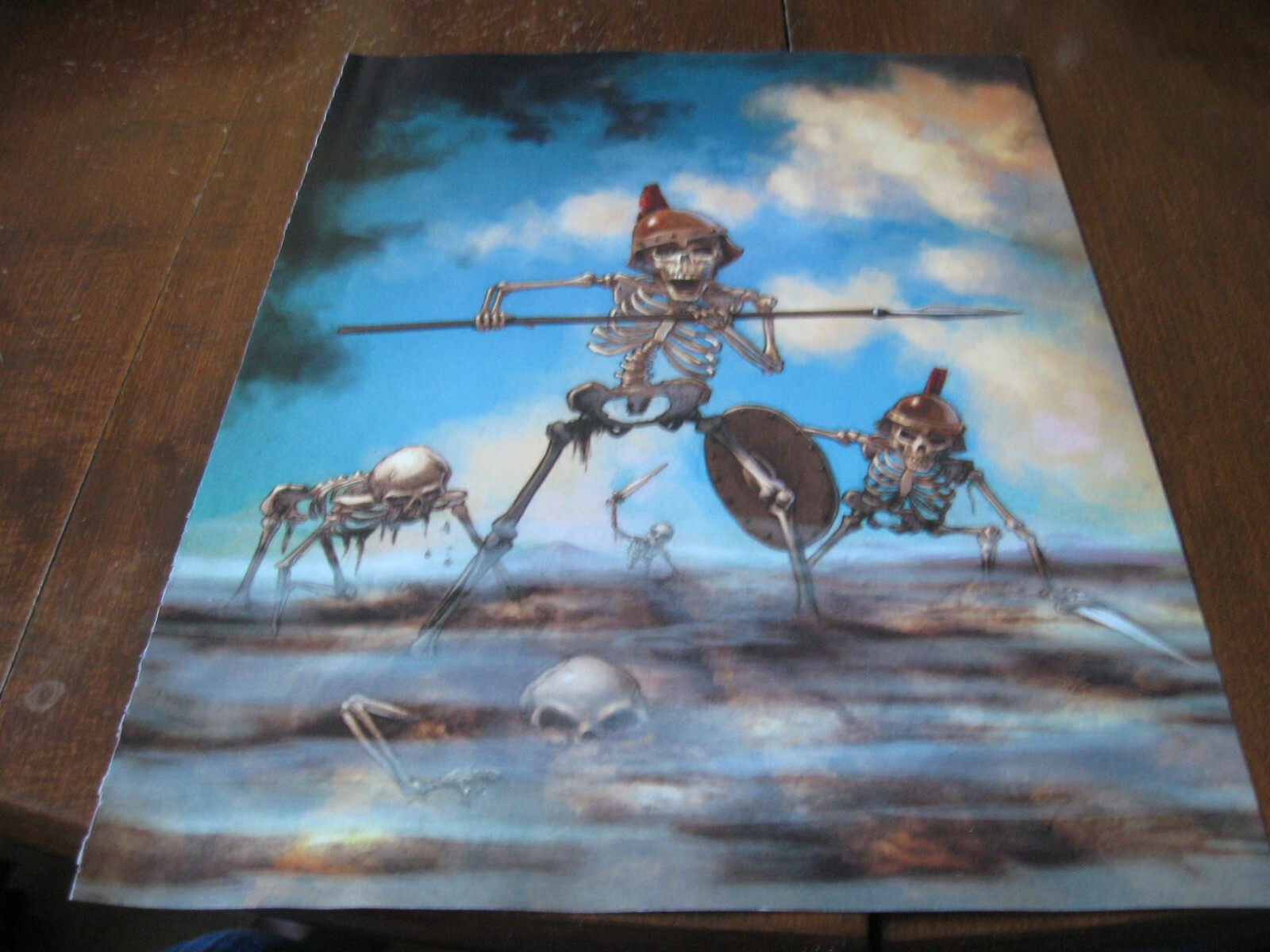 Vintage Art Print - Aeetes Colchis SKELETON SOLDIERS War Emo Goth ...