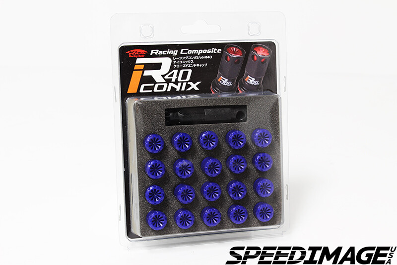 PROJECT KICS ICONIX REPLACEMENT PLASTIC CAPS BLUE 12X1.25 20 PIECES SET ...