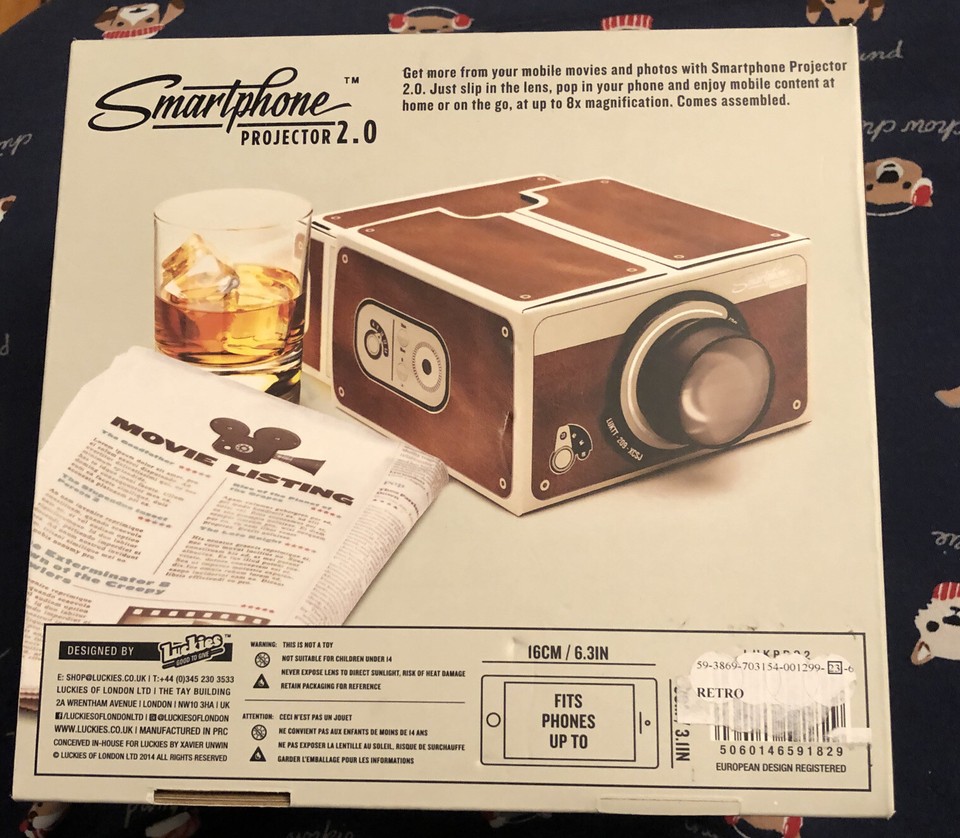 Smartphone Projector DIY Phone Portable Home Cinema TV Screen | eBay