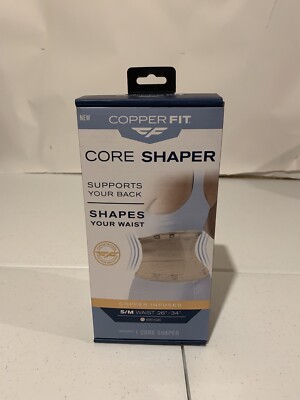 Copper Fit Core Waist Belt Shaper Women Beige S/M Waist 26"-34" New In ...
