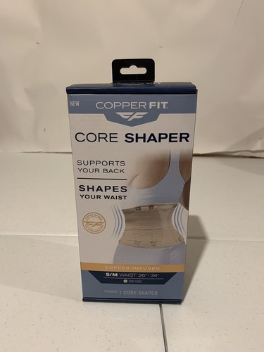 Copper Fit Core Waist Belt Shaper Women Beige S/M Waist 26"-34" New In ...
