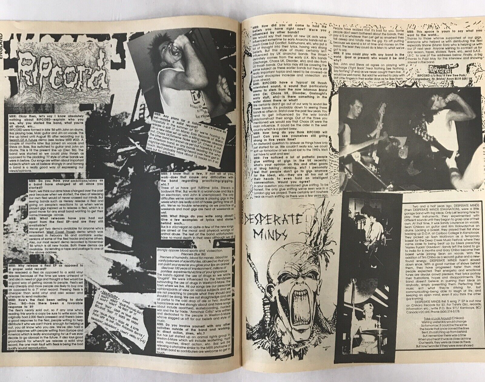 MAXIMUM ROCK N ROLL FANZINE-APRIL 1987-#47-NOTHING IN PARTICULAR ...