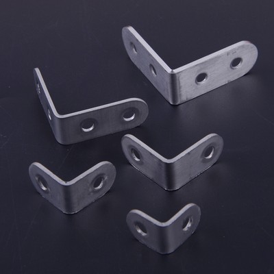 10x L Shape Right Angle Corner Bracket Brace Joint Stainless Steel ...