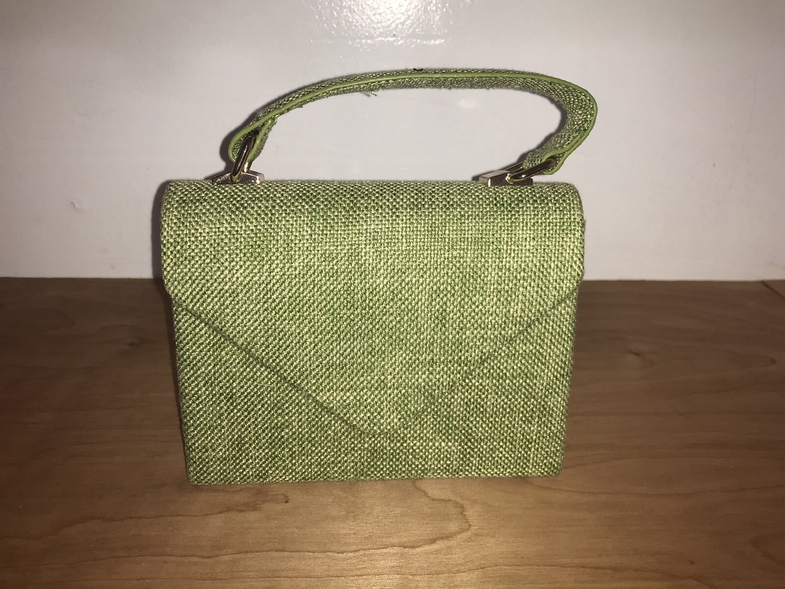 Mini Tweed Box Flap Leather Satchel Crossbody Bag - Gem