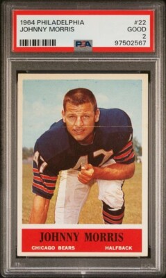 1964 PHILADELPHIA 22 JOHNNY MORRIS PSA 2 | eBay