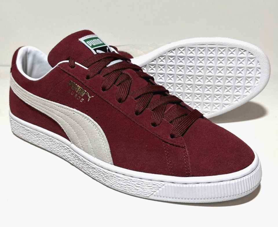 Puma Suede XXI Mens Size 8 Red Suede Cabernet Urban Lifestyle Sneakers ...