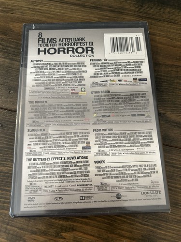After Dark Horrorfest III 8 Films To Die For DVD 2012 Brand New Sealed ...