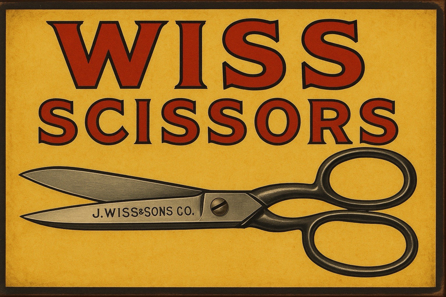 Wiss scissors Vintage Style Metal Sign Advertising | eBay