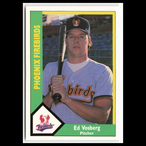 Ed Vosberg #6 1990 CMC Pacific Leauge Phoenix Firebirds Baseball Card ...