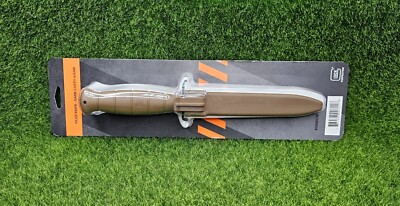 GLOCK Field Fixed Blade Survival Knife w/ Saw & Sheath, Flat Dark Earth ...