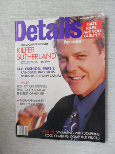 DETAILS MAGAZINE OCTOBER 1991 KEIFER SUTHERLAND NORMAN MAILER QUEEN ...