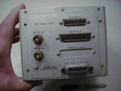 Micro-Tel IO-1000-700 Computer I/F Box for PR-700 Receiver for IEEE-488 ...