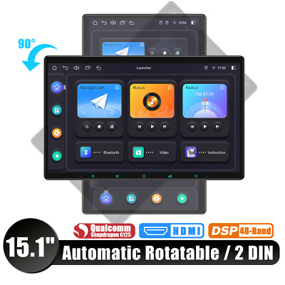 JOYING 15.1-Inch Auto- Rotatable Universal Car Stereo Radio 1920*1080P ...