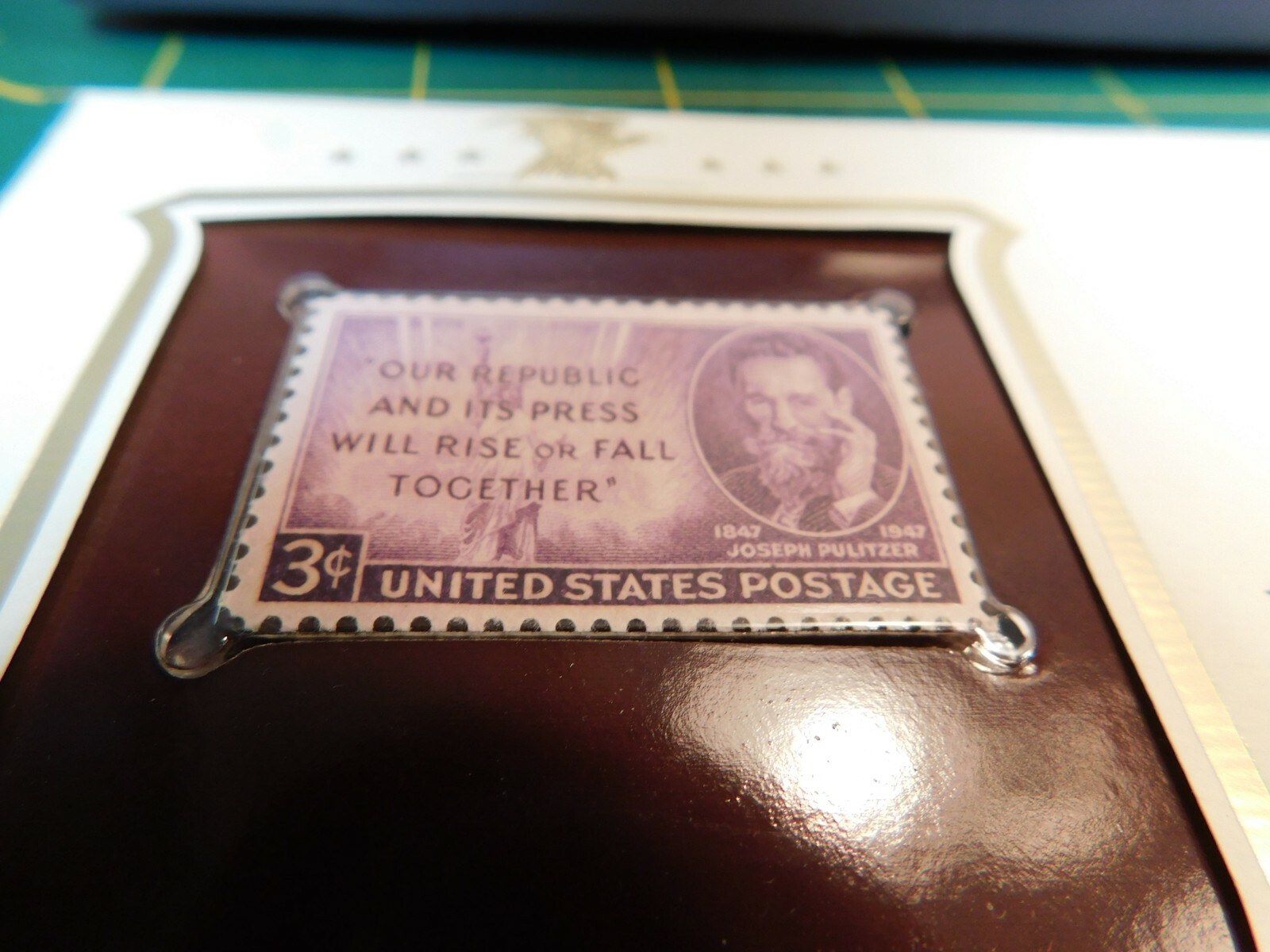 Historic Stamps of America 1947 3 cent Joseph Pulitzer Postage Stamp | eBay