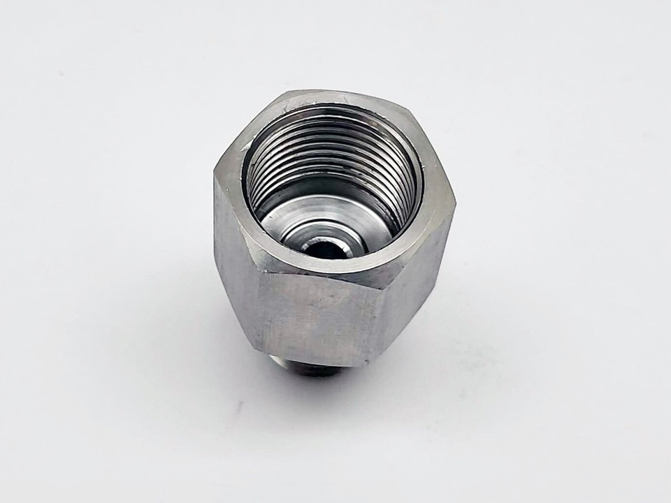 M18 x1.5 Female to M18 x1.5 Male Fittings HEX 22 Stainless Steel Sensor ...