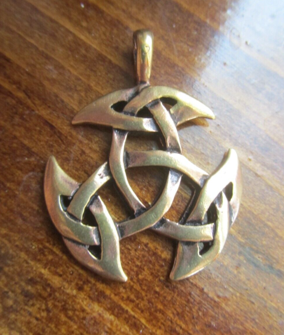 Celtic Triskel Bronze Medieval Gold Pendant Jewelry | eBay