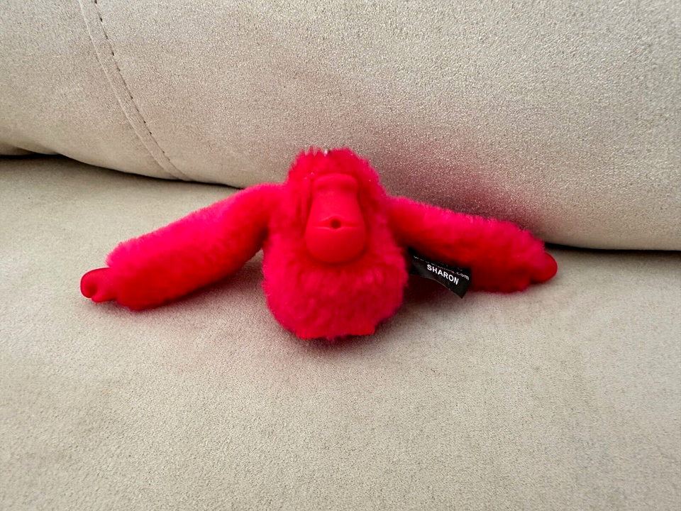 NWT KIPLING MONKEY KEYCHAIN KEY RING CHARM BLACK RED GRAY BLUE GREEN ...