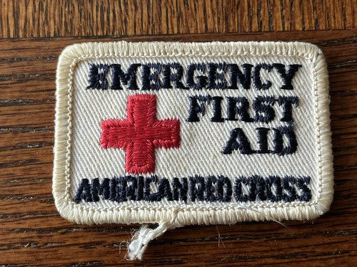 VINTAGE "EMERGENCY FIRST AID" PATCH AMERICAN RED CROSS | eBay