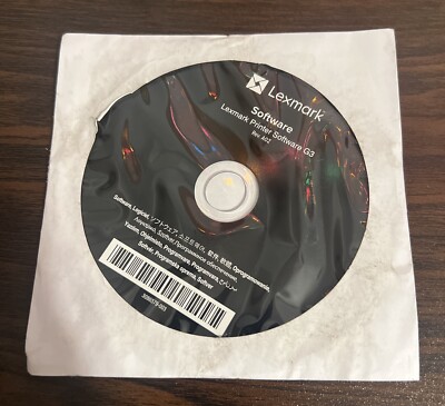 Lexmark Printer Software G3 Rev A02 Installation Software Disk CD | eBay