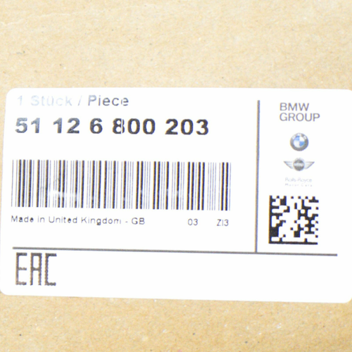 NEW MINI R50 REAR BUMPER RIGHT SPOILER TRIM 51126800203 ORIGINAL | eBay