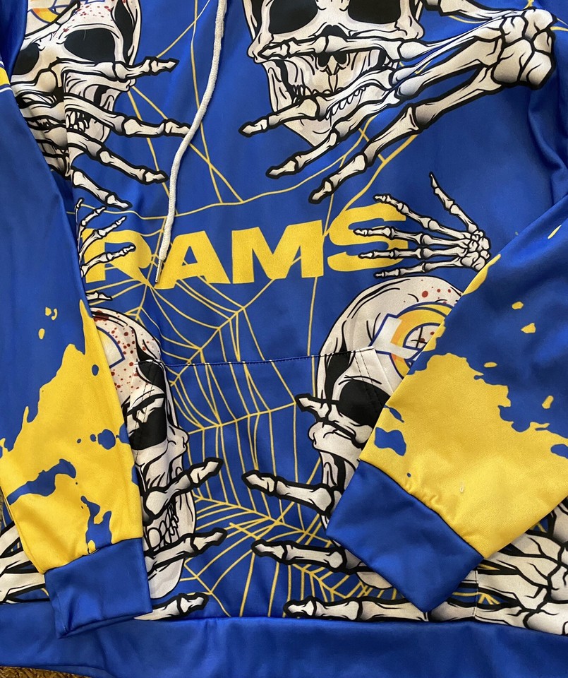 LA Rams West Side Hoodie. NFL Los Angeles Skull And Bones. XL | eBay