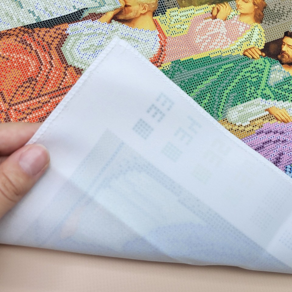 Beaded Embroidery Kit DIY Beaded Stitching Stamped Bead Needlepoint ...