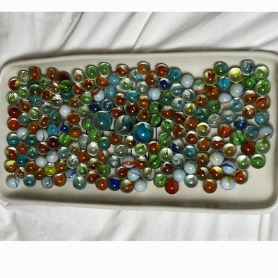 Vintage Marbles Lot of 188 Marbles Plus 3 Large Marbles | eBay