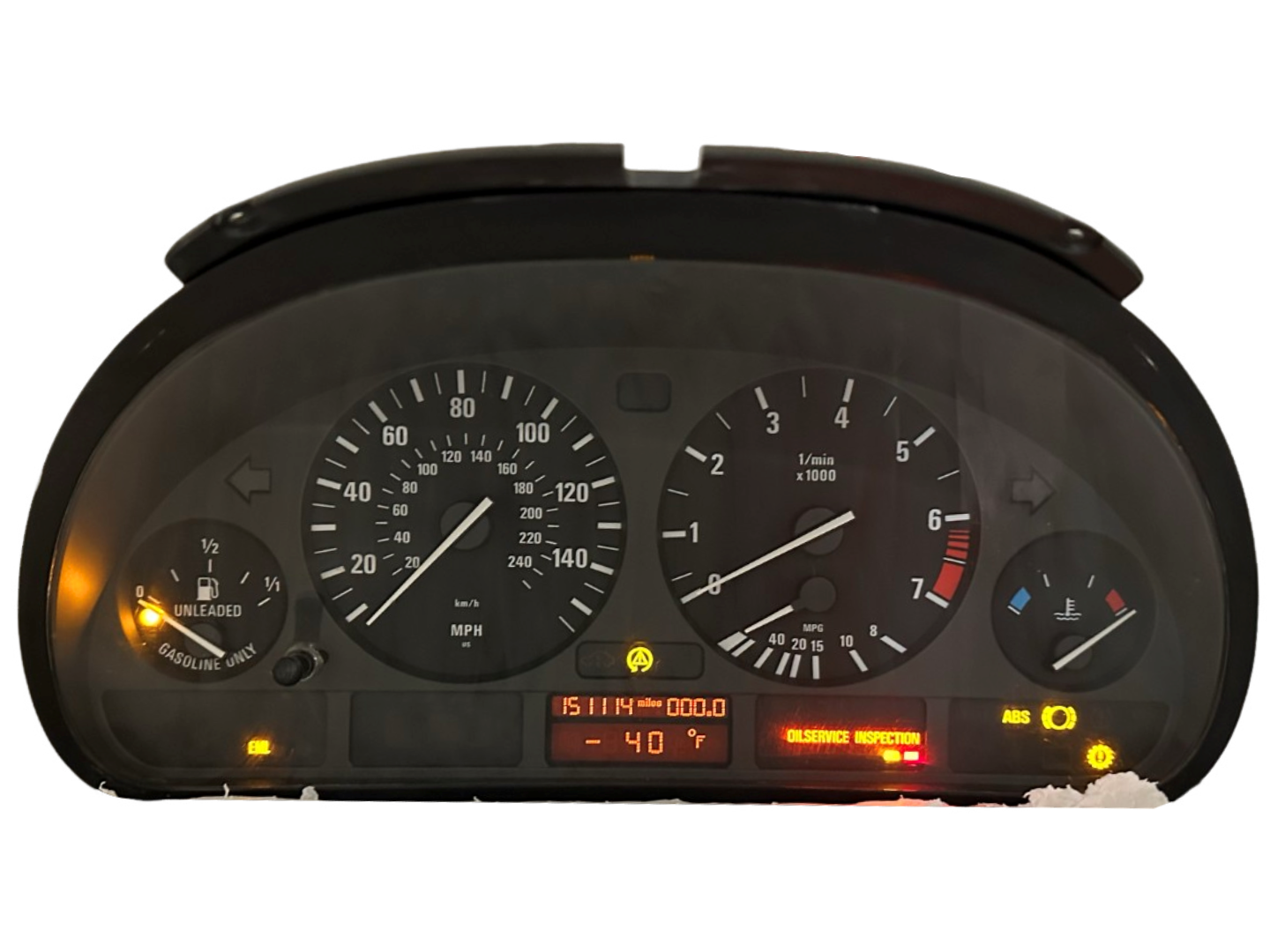 Speedometer Instrument Cluster 1998 - 2003 BMW 525i / 528i / 530i ...