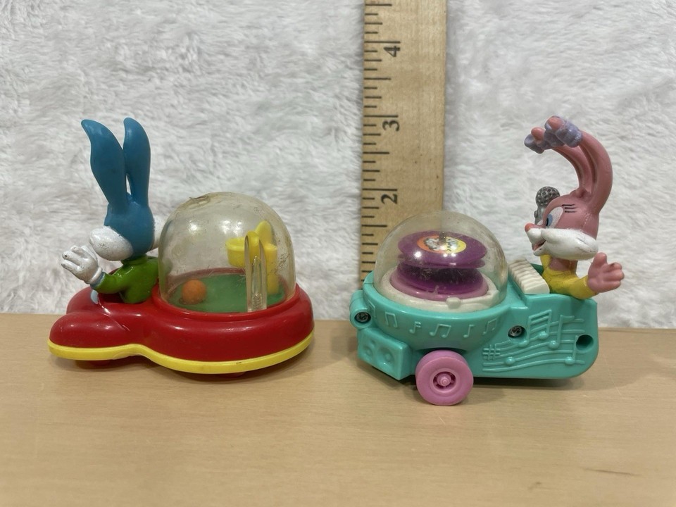 1992 Tiny Toon Adventures Buster & Babs Bunny Cars Lot Warner Bros Toys ...