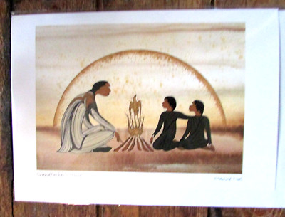 New "Grandfather's Stories" by Souix artist Maxine Noel - 6" x 9" Art ...