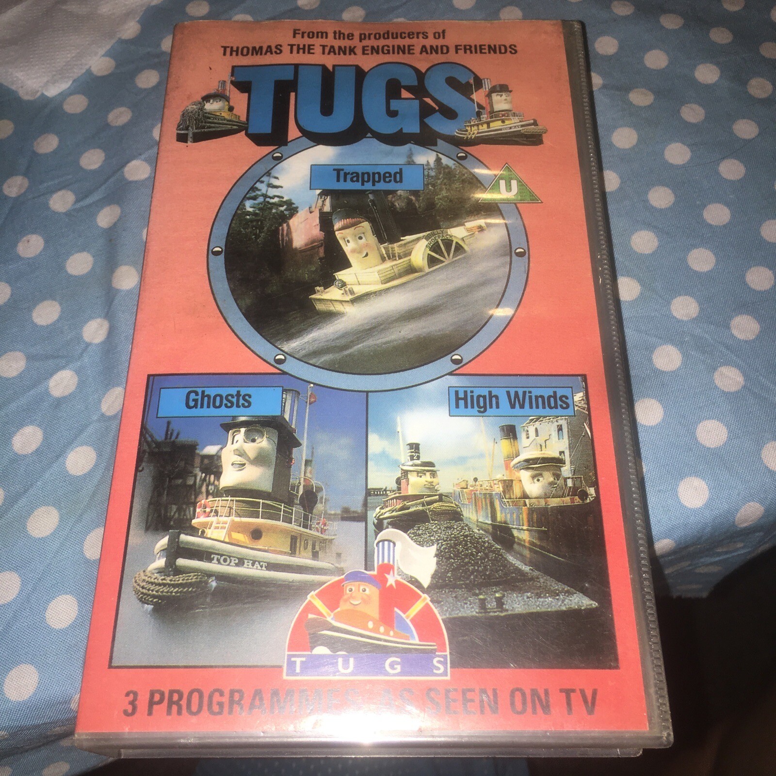 Tugs VHS Video Tape Trapped Ghosts High Winds Thomas The Tank Engine ...