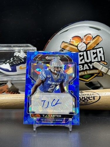 2023 Panini PRIZM Draft TJ CARTER Blue Ice AUTO /75 (JAM) | eBay