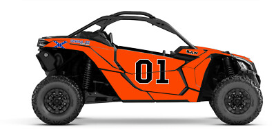 General Lee Graphic Kit Wrap Decal Off Road for 2017+ Can-Am X3 ...