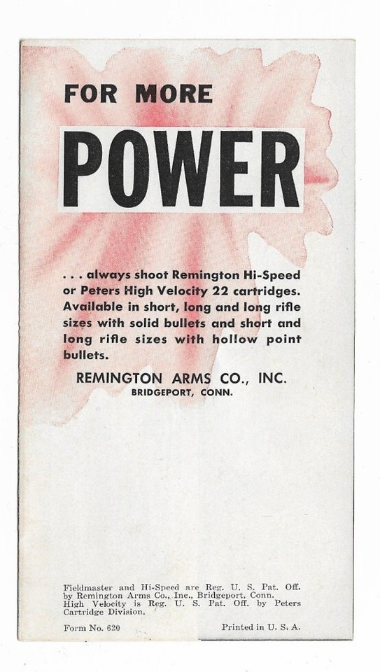 Vintage Original Remington 121 Repeating Rifle The Fieldmaster Dealer ...