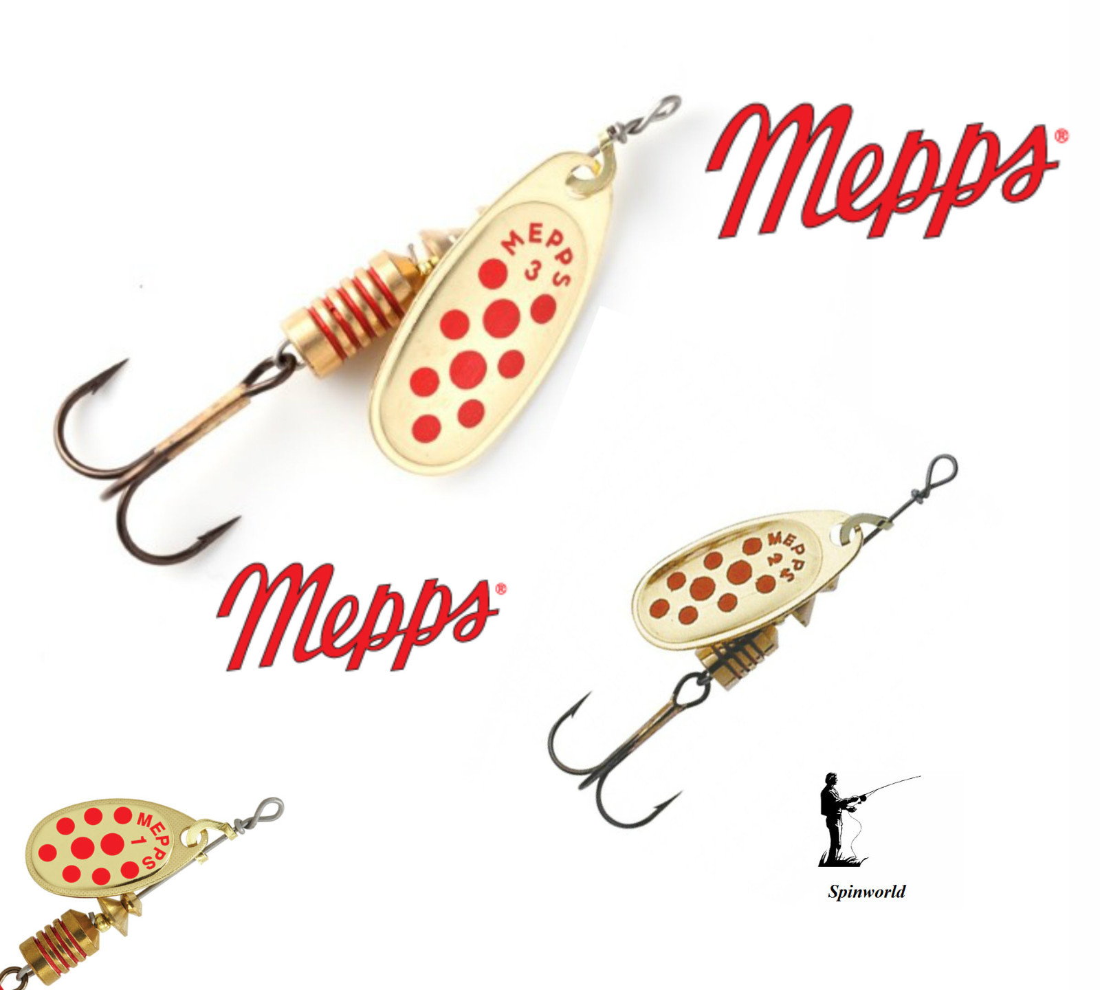 ORIGINAL Mepps Aglia Decorees VARIETY COLOURS AND SIZES 1ST CLASS POST ...