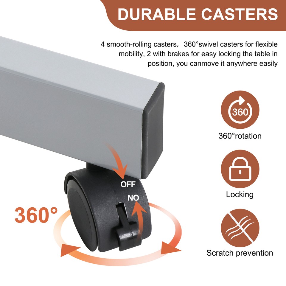 Adjustable Rolling Drawing Drafting Table Tempered Glass Art Craft Work ...