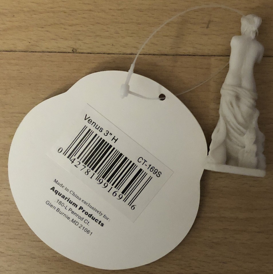 Nautic Treasures 3” Venus Greek Goddess Fish Tank Aquarium Ornament ...