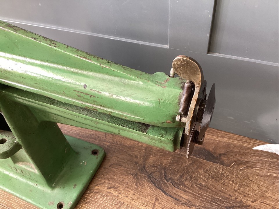 Vintage Landis Leather Skiver Machine Shoe Repair Cobbler USA Green ...